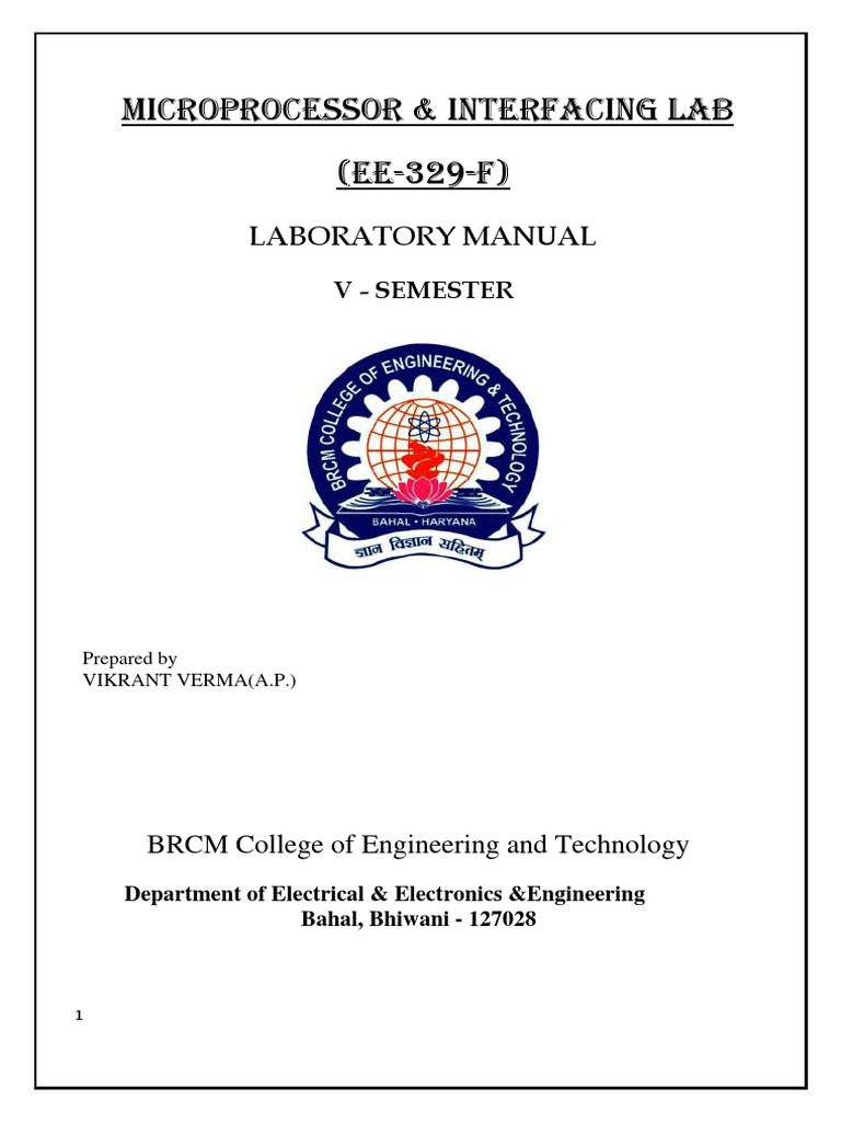8085 Microprocessor Trainer Manual | PDF | Assembly Language | Computer Program