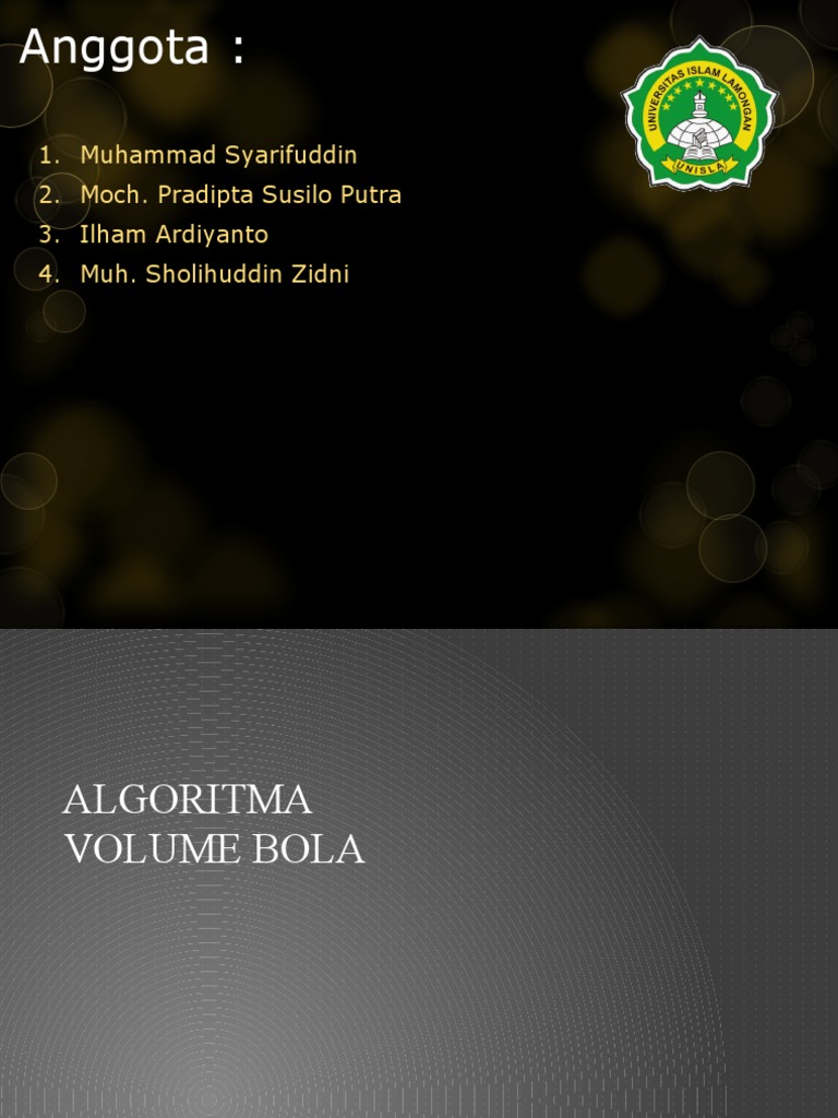 Algoritma Volume Bola | PDF