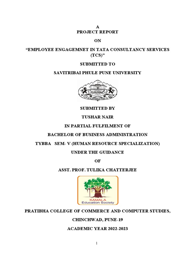 Tushar Nair CCHRM Project 1 | PDF | Employment | Employee Retention