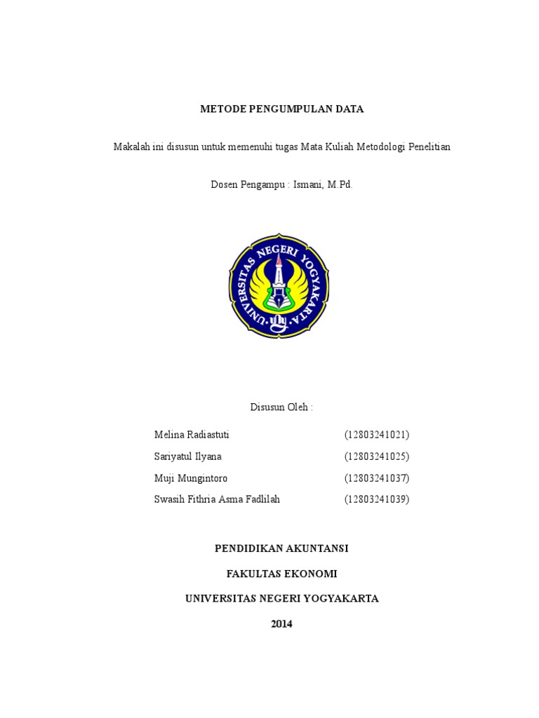 Metode Pengumpulan Data | PDF