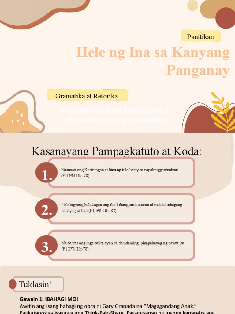 Aralin 3.4 Tula | PDF