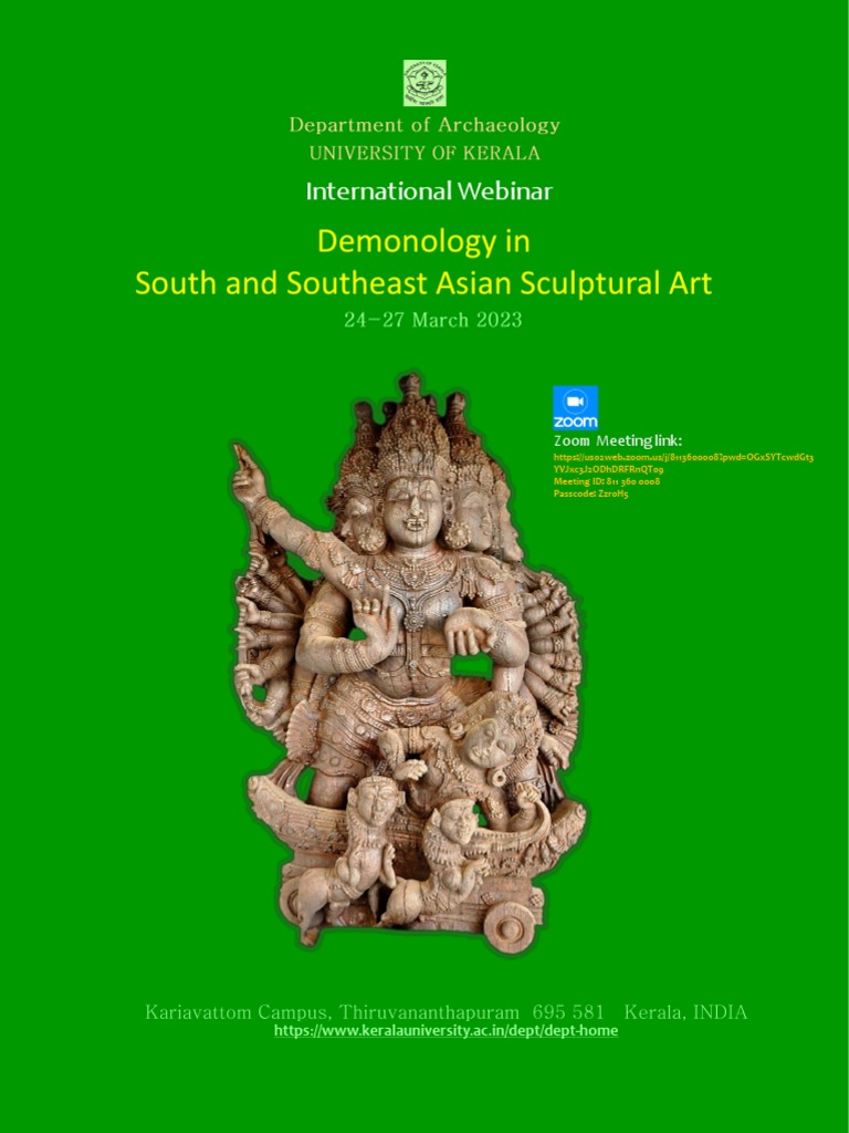 Demons in Asian Sculptural Art Webinar | PDF | Demons | Demonology