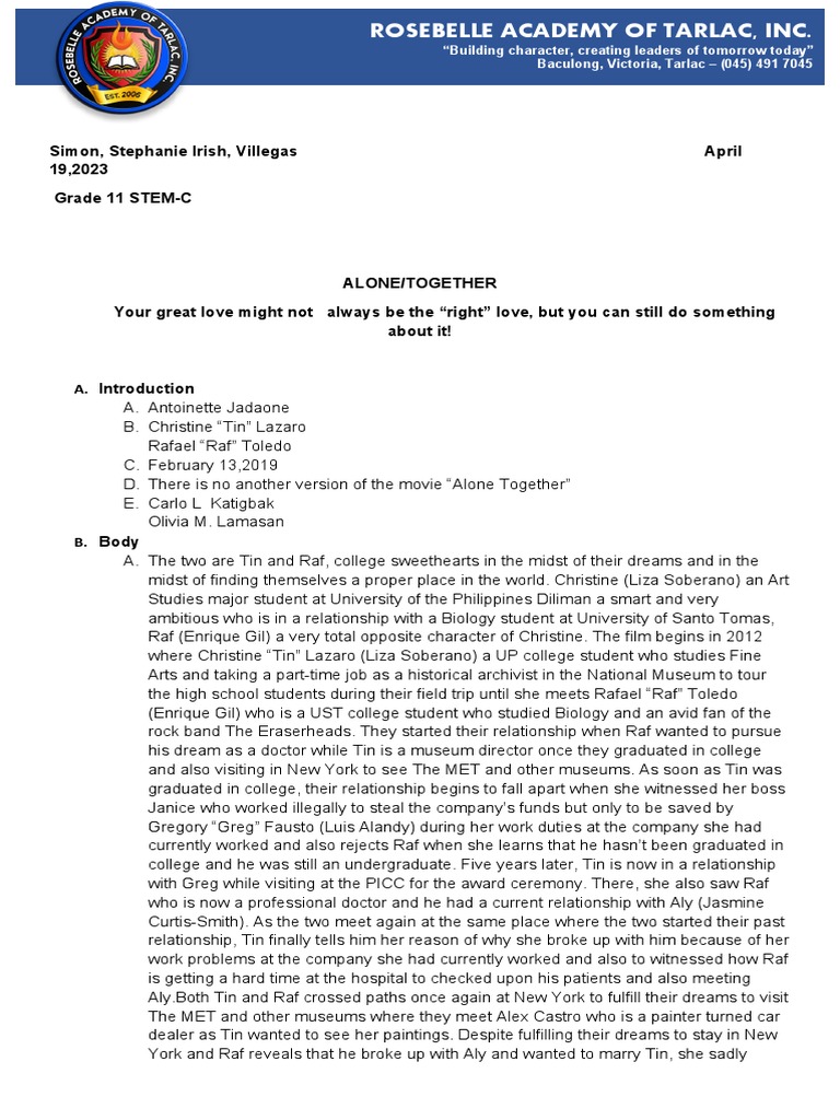 Movie Review Format | PDF