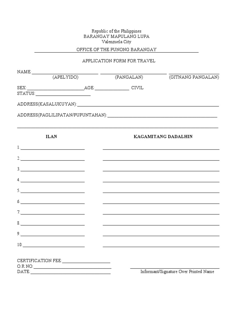 Certificate Form | PDF