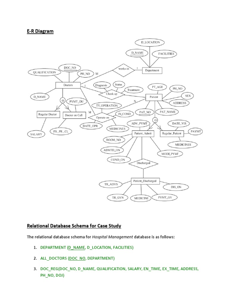 Database - Management - System - Case - Studies Hospital2 | PDF | Data Management | Computing