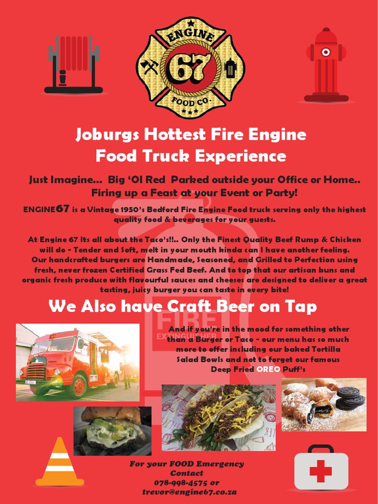 The FlameOver: Engine67's Vintage Fire Engine Food Truck Offers Tacos ...