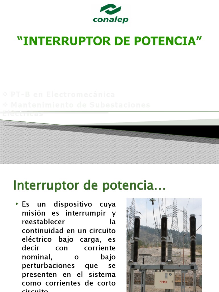 Interruptores | PDF | Corriente eléctrica | Electricidad