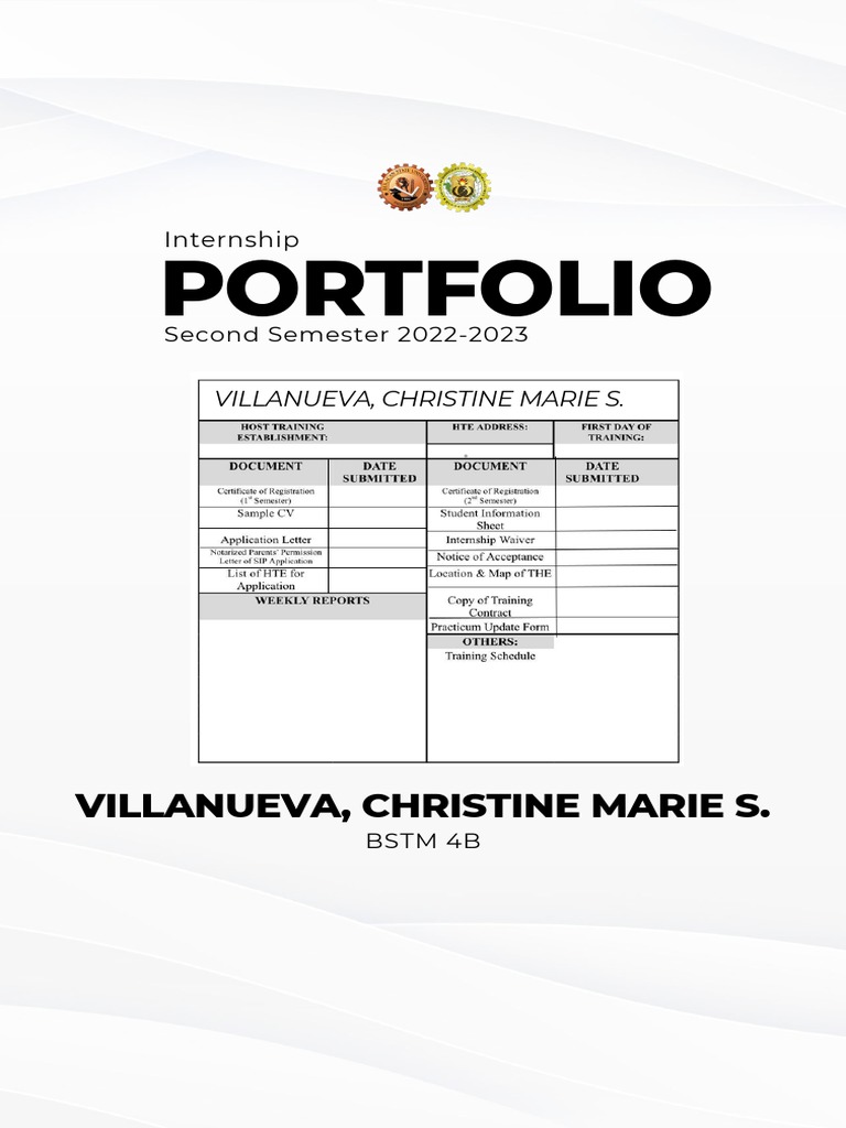 Internship Portfolio: Christine Villanueva | PDF