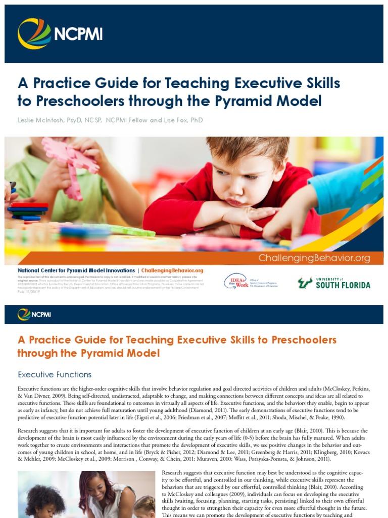 Executive Function Practice Guide Pdf Pdf Executive Functions Metacognition