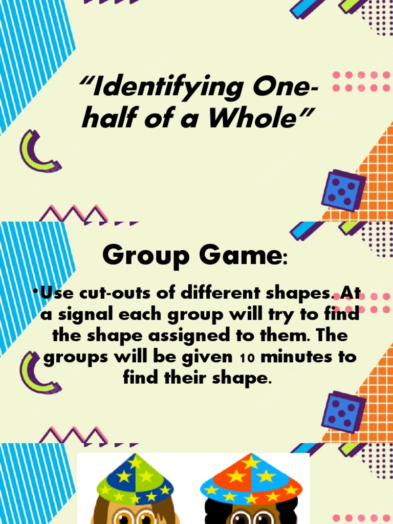 Identifying One-Half of A Whole | PDF