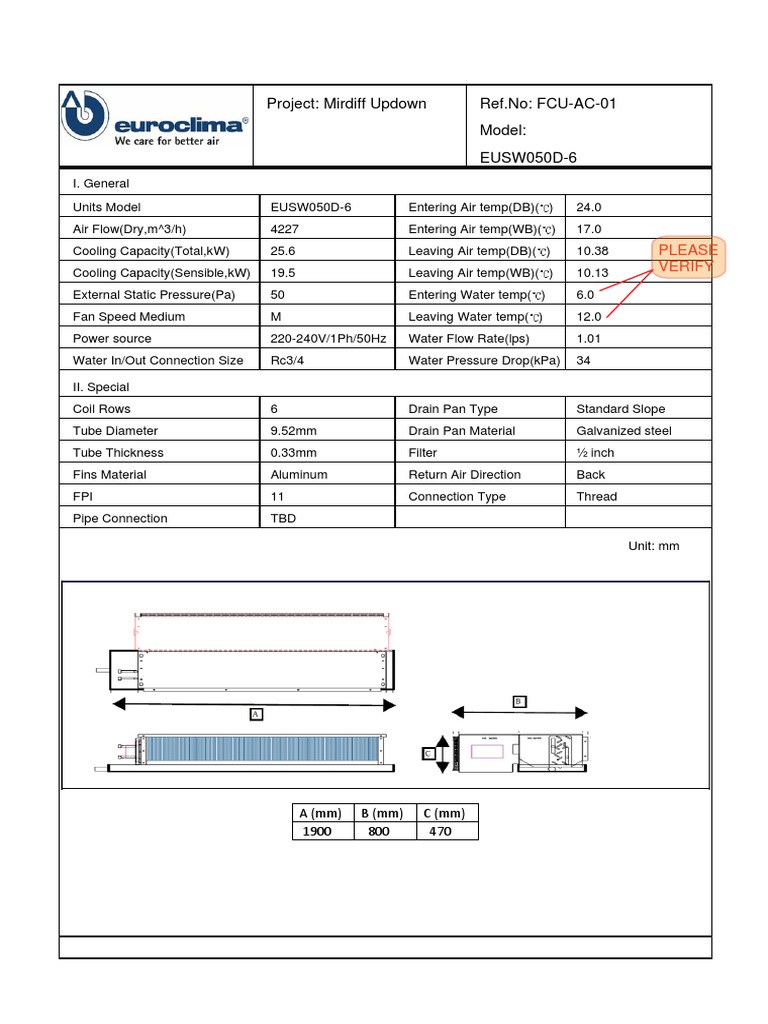 Fcu TDS | PDF | Pipe (Fluid Conveyance) | Industrial Processes