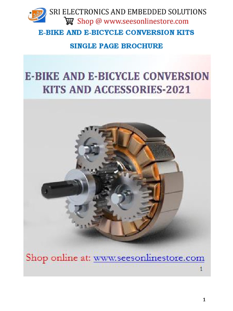 24v 350w e Bicycle Hub Motor Kit Conversion Kit Khetaan Original Electric Bicycle | PDF ...
