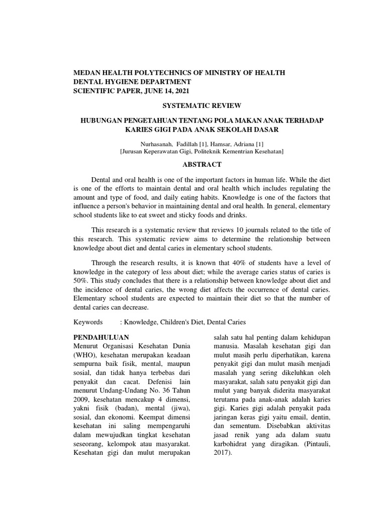 Patogenesis Karies Umum | PDF