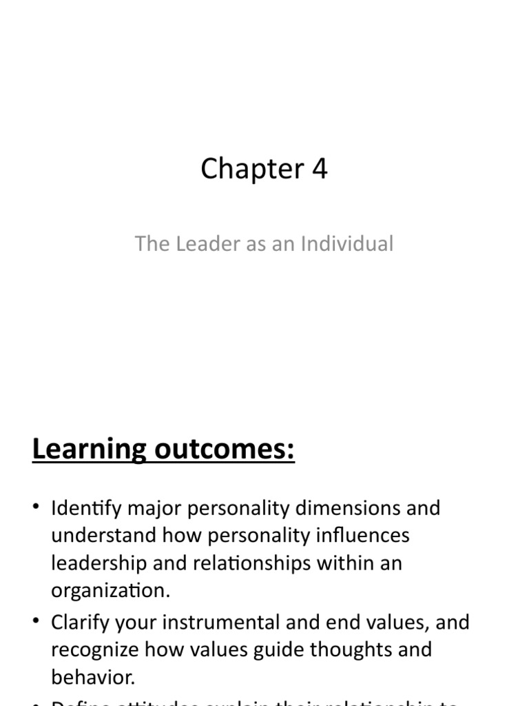 Personality Traits in Leadership | PDF | Leadership | Attitude (Psychology)
