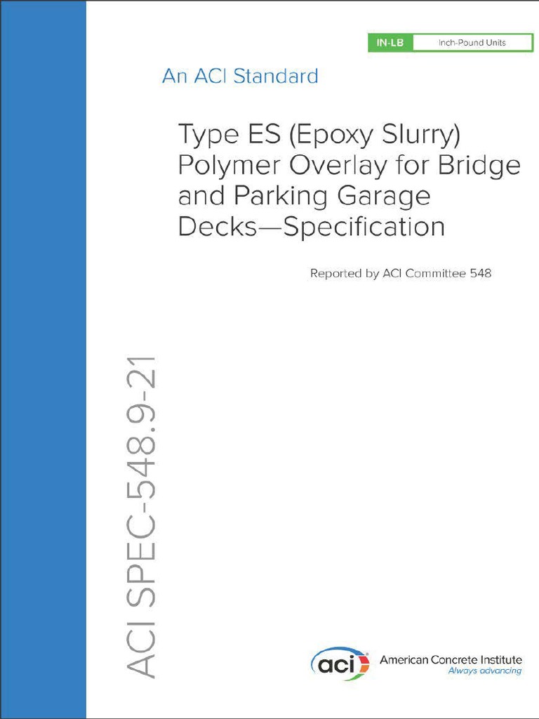 Type ES (Epoxy Slurry) Polymer Overlay For Bridge and Parking Garage ...