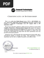 Internship Certificate | PDF | Business | Art