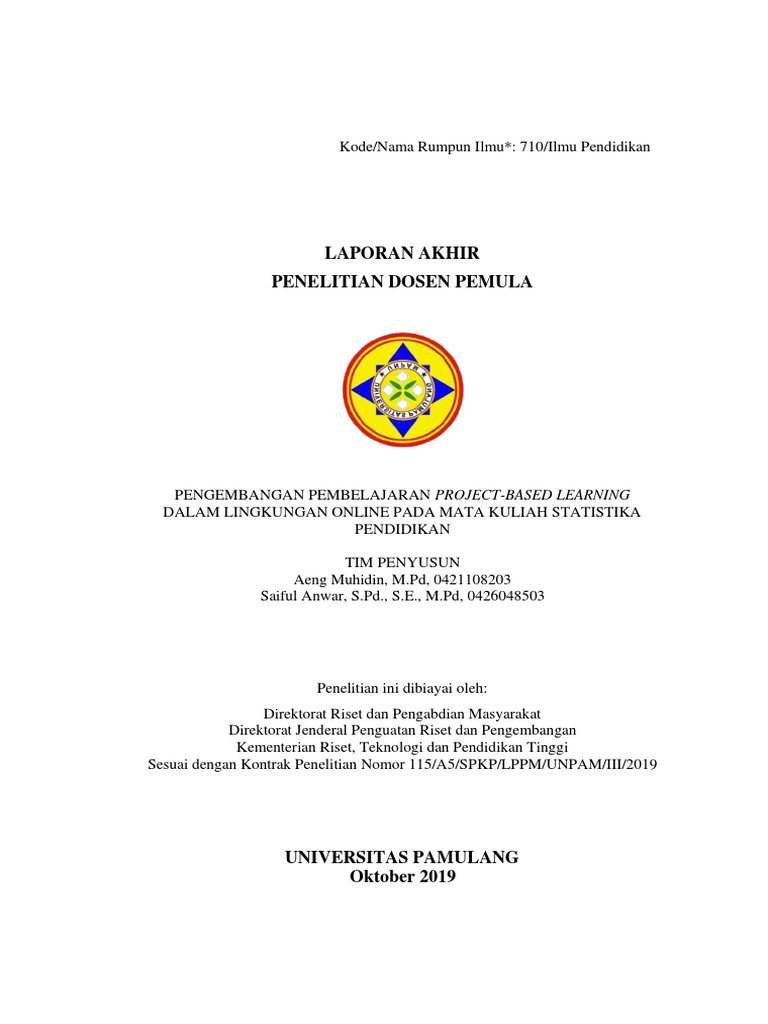 Laporan Akhir PDP 2019 Aeng Muhidin SPD MPD | PDF