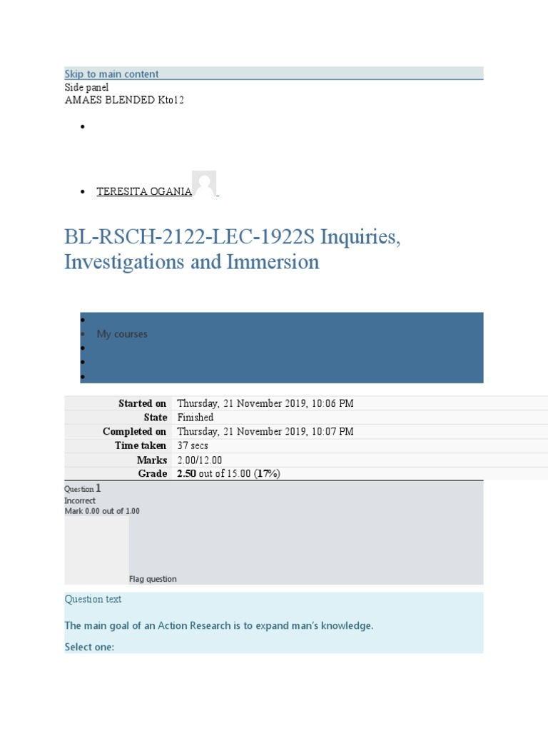 BL RSCH 2122 Lec 1922s Inquiries Investigations and Immersiondocx ...