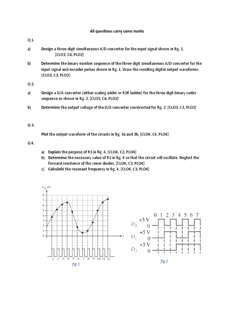 Electronic Circuit Design-Final Question Paper | PDF