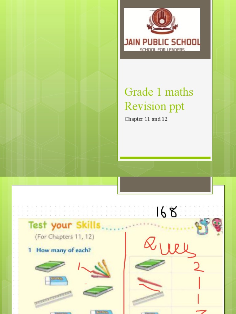 Grade 1 Maths Revision Ppt-19 Feb | PDF