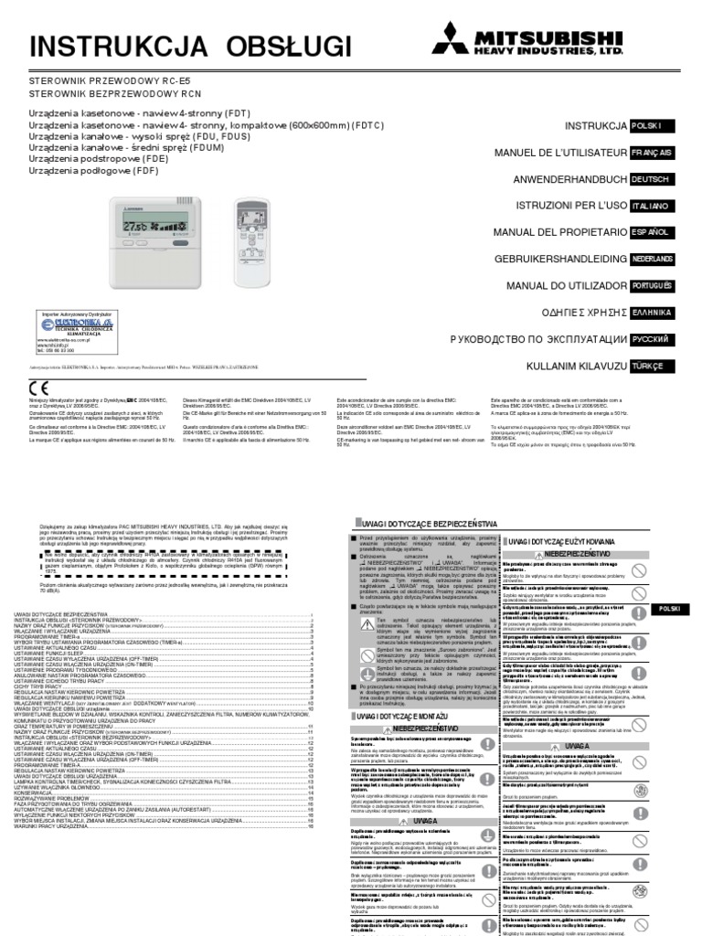 Instrukcja Obslugi MHI STER | PDF