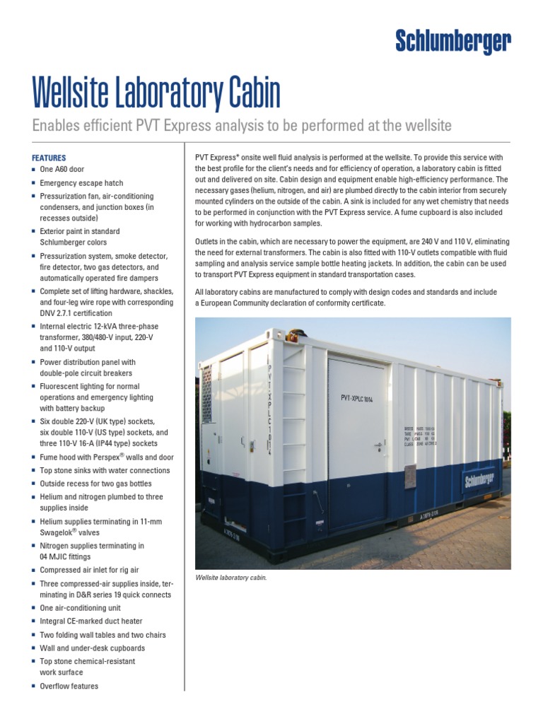 Reservoir Wellsite Lab Cabin | PDF | Manufactured Goods | Equipment