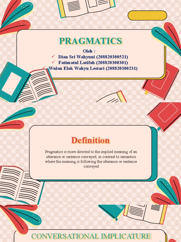 Semantics - Bab 8 Pragmatics - Dian - Fatimah - Wulan | PDF | Logic ...