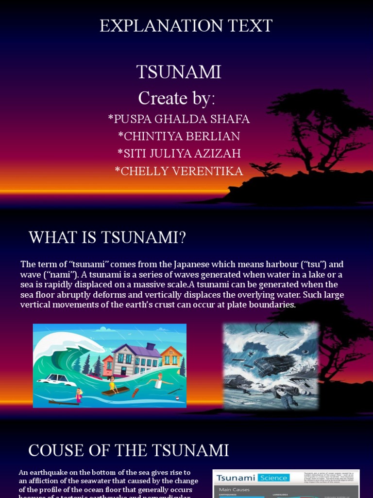 Explanation Text Tsunami | PDF | Tsunami | Sea