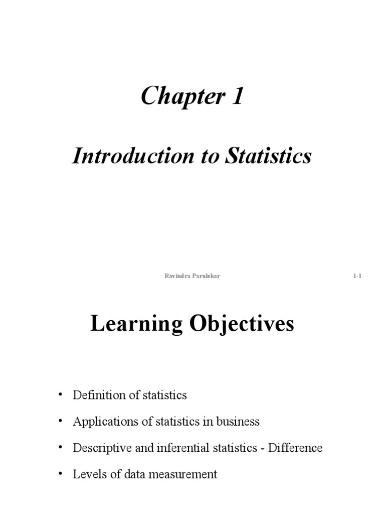 CH 1 Intro. To Stats | PDF | Statistics | Level Of Measurement CH 1 Intro. To Stats | PDF | Statistics | Level Of Measurement