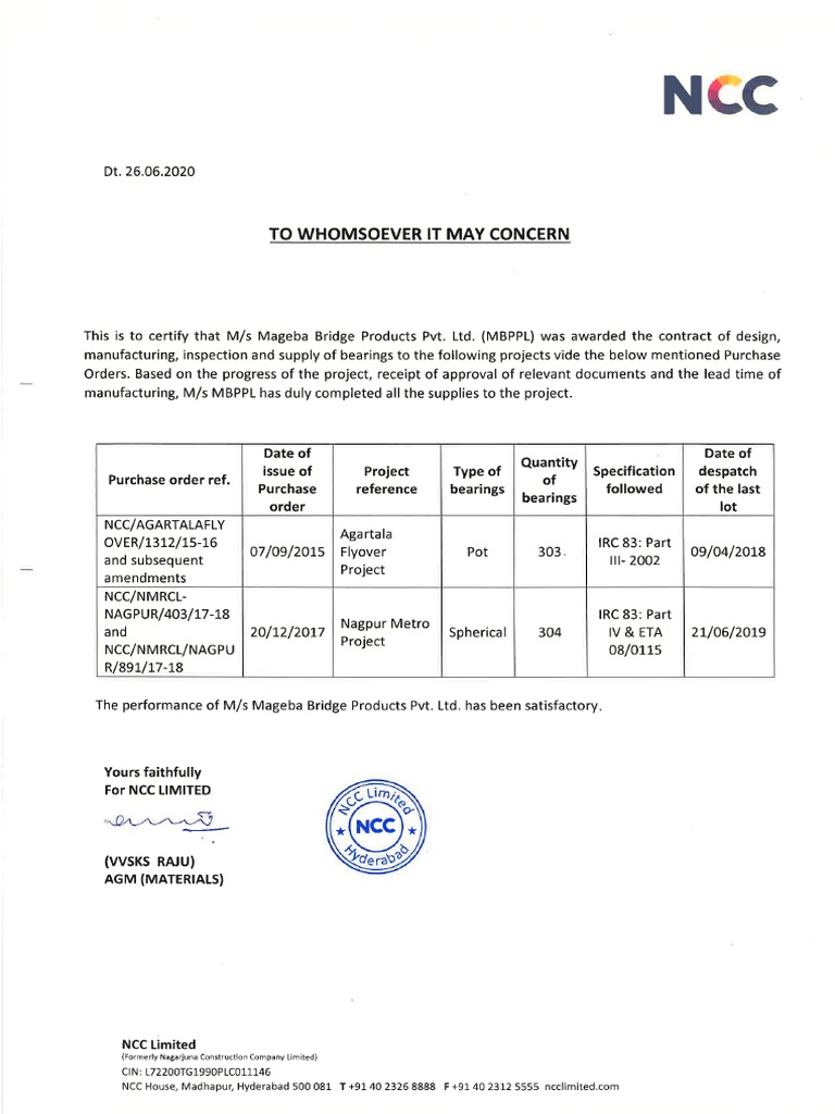 NCC - Spherical - Pot - Certificate of Completion | PDF