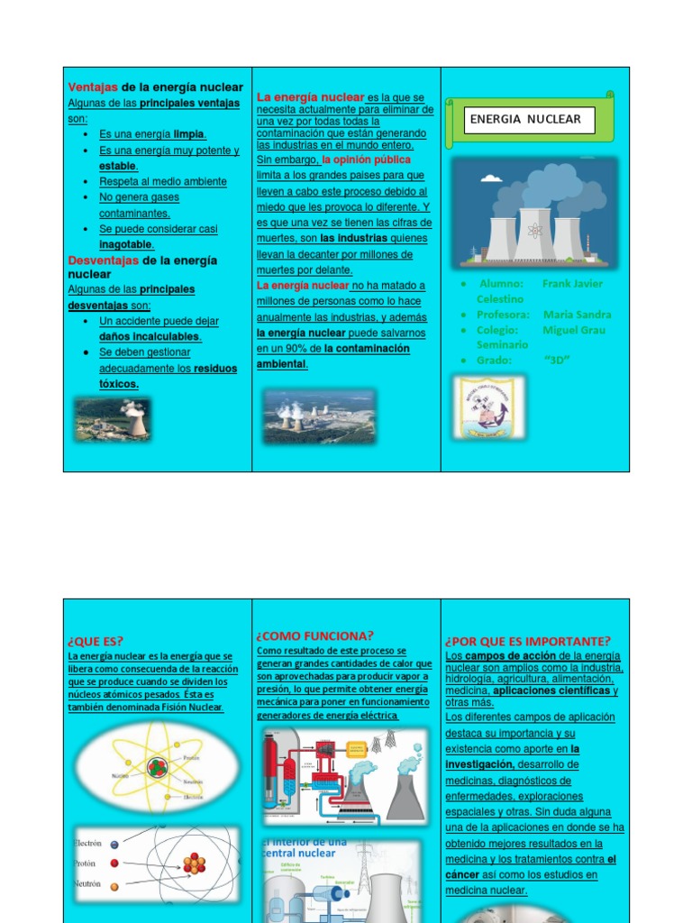 La Energia Nuclear | PDF | La energía nuclear | Contaminación