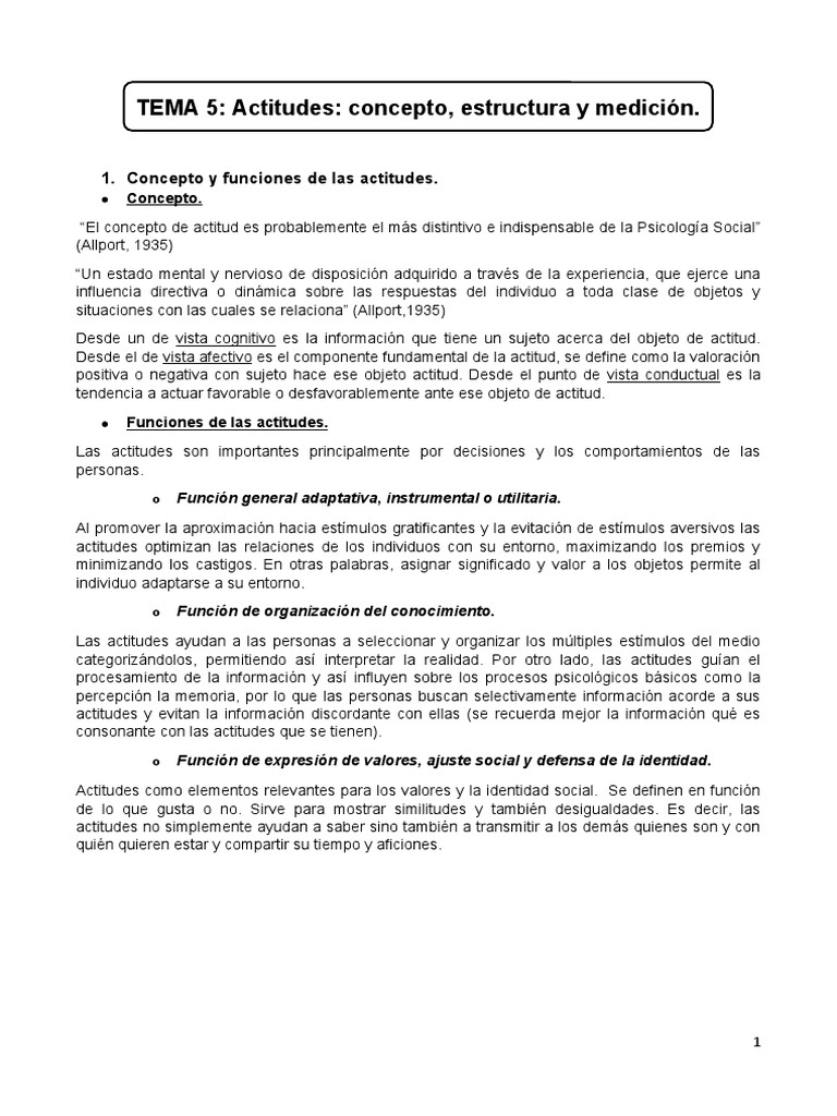 Tema 5. Ps Social. | PDF | Comportamiento | Las emociones