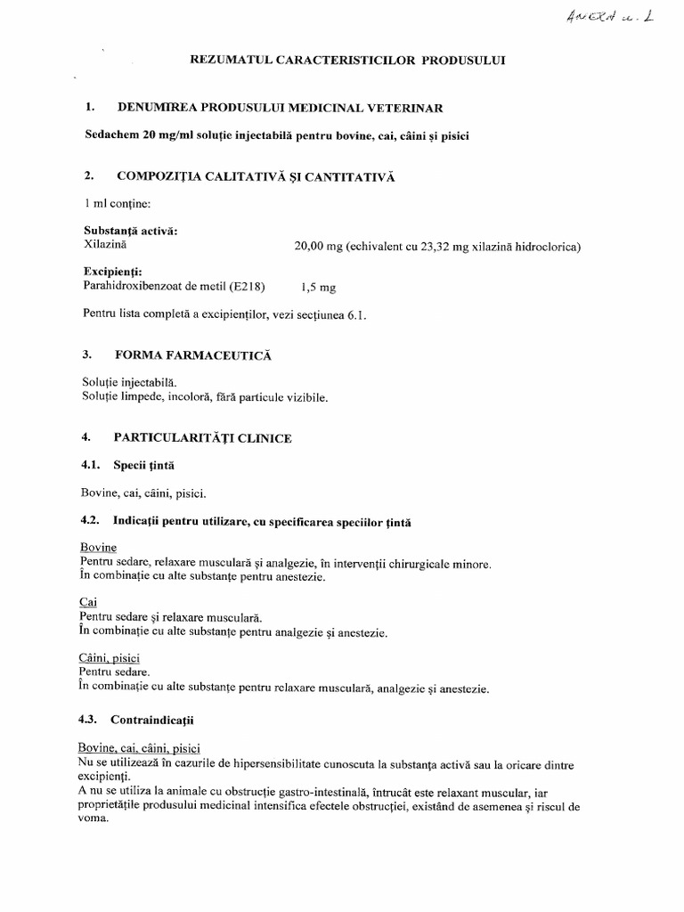 Sedachem 20 210076 | PDF