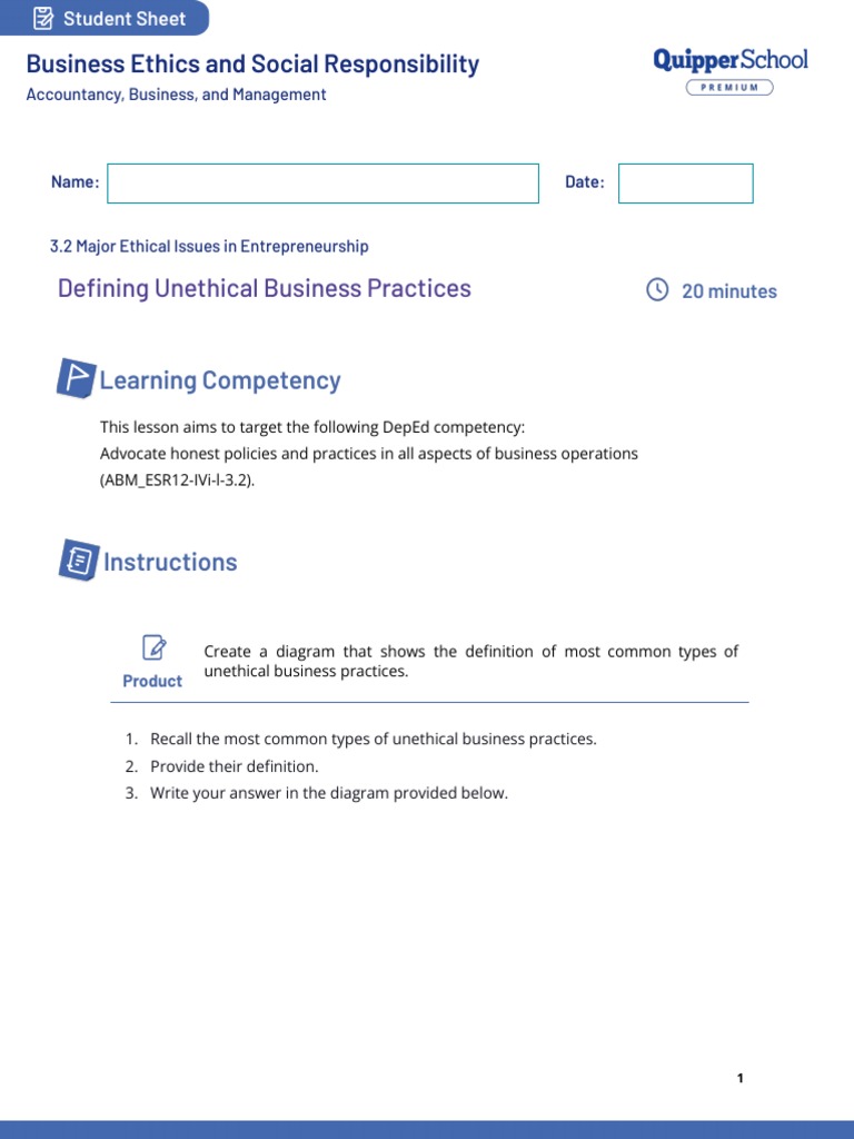 Activity 3.2 - Business Ethics & Social Responsibility PDF | PDF