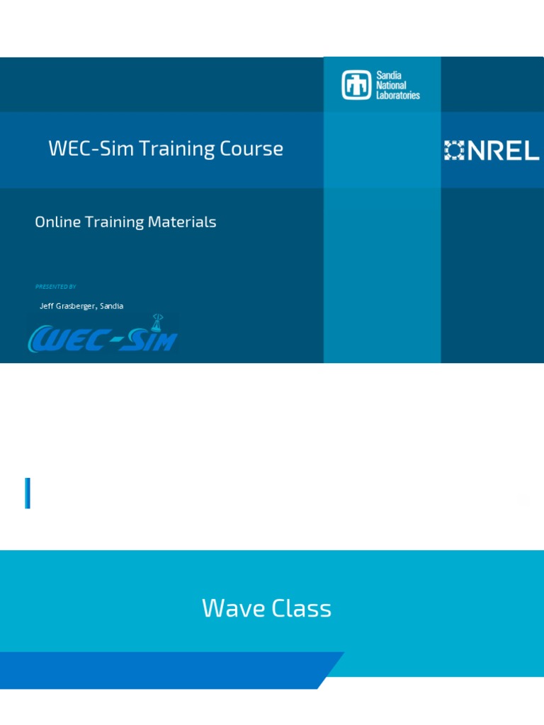 6 WEC-Sim WaveClass | PDF | United States Department Of Energy | Nature