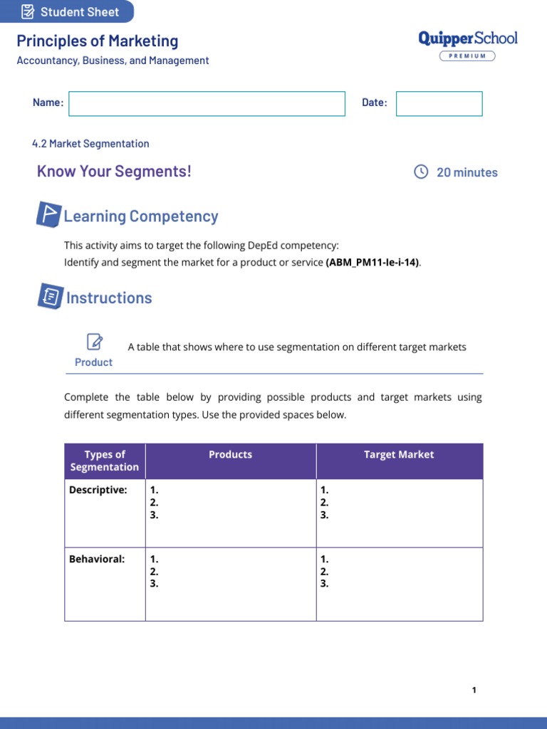 Market Segmentation Strategies Guide | PDF | Rubric (Academic) | Market ...