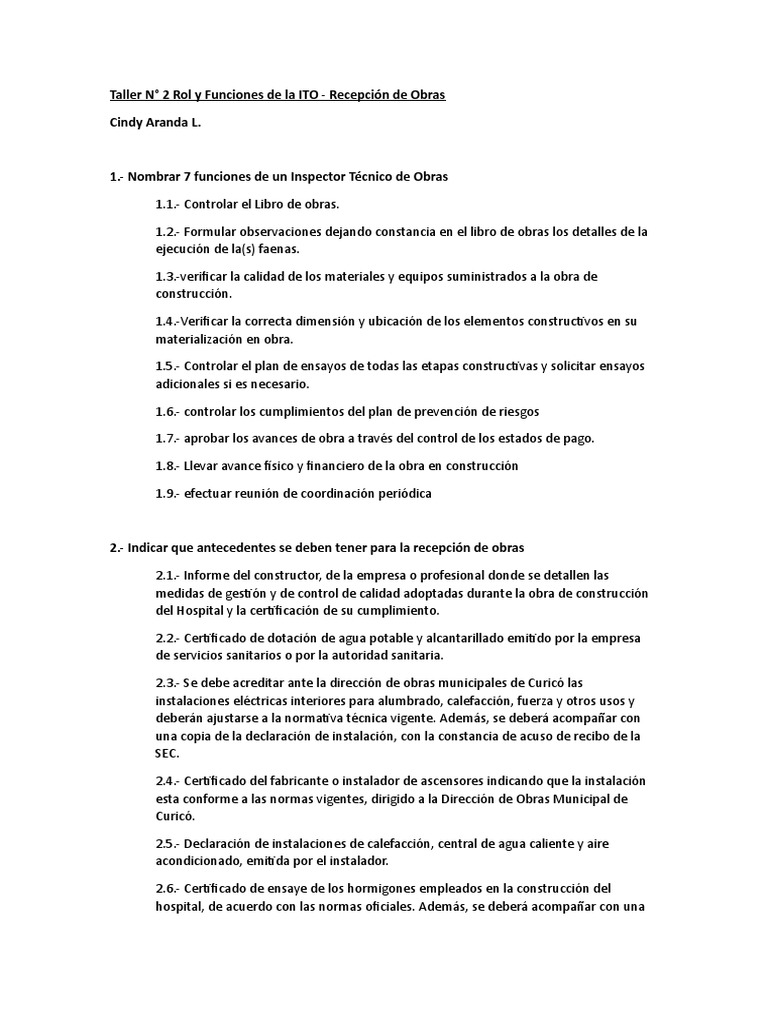 Taller N° 2 Cindy Aranda | PDF