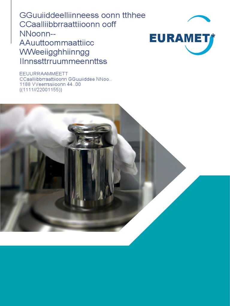 EUROMAT I-CAL-GUI-018 - Calibration - Guide - No. - 18 - Web | PDF ...