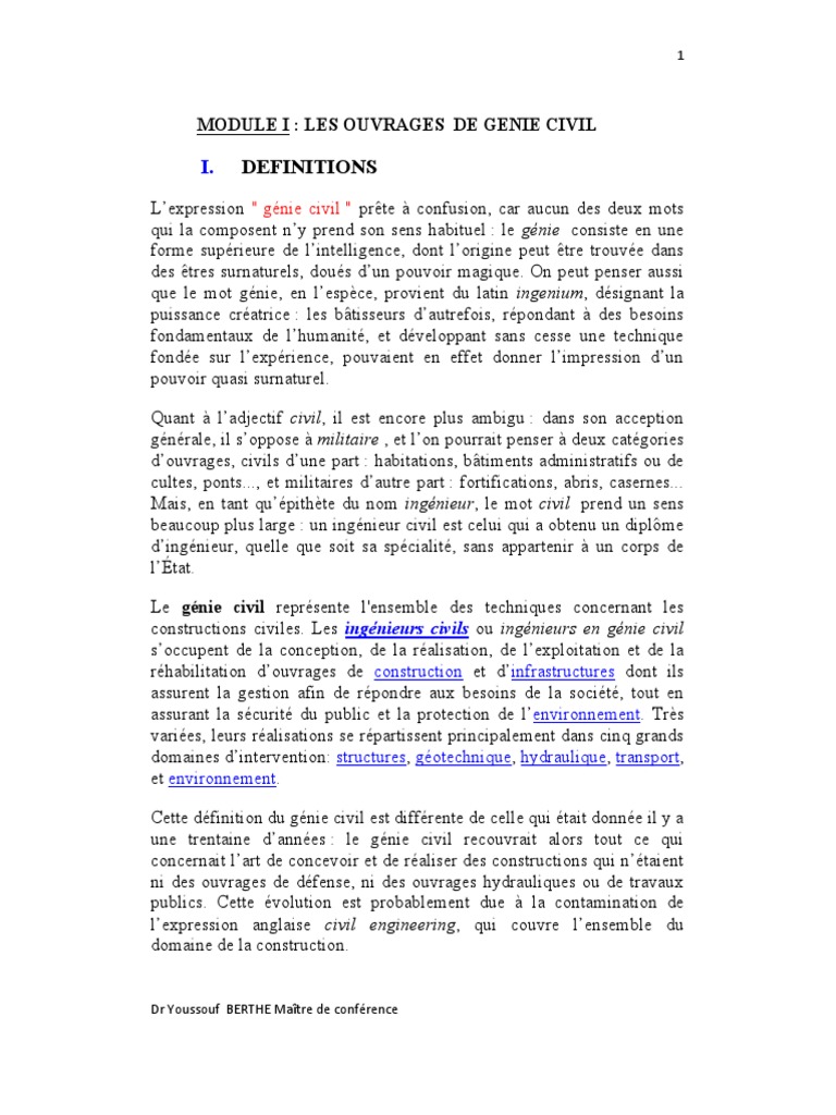 Cours de Technologie de Construction ENETP | PDF | Génie du bâtiment | Ingénierie civile