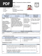 Sesión de Aprendizaje: Números Ordinales | PDF | Aprendizaje | Sicología