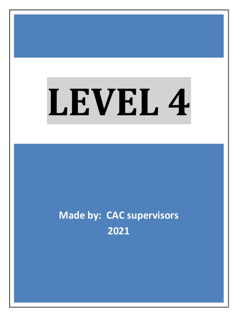 Level 4 | PDF | Syntax | Language Mechanics