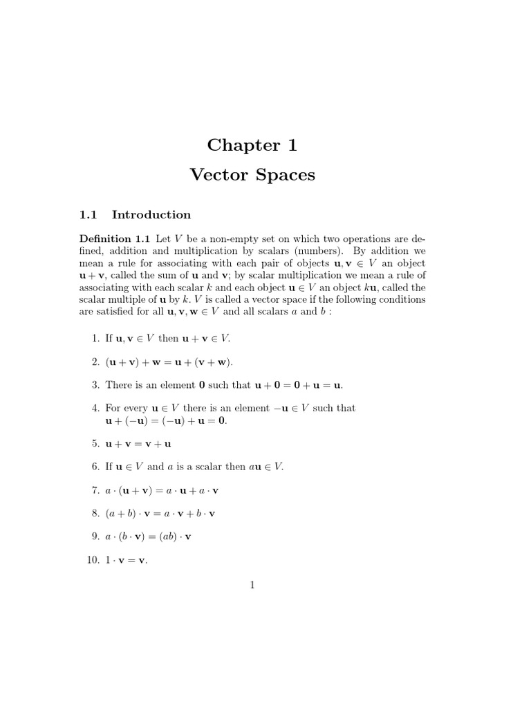 Linear Algebra Pdf Linear Subspace Basis Linear Algebra
