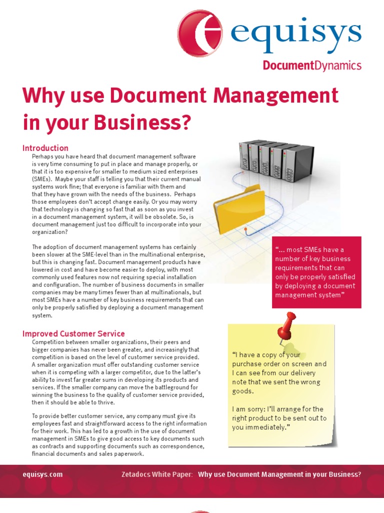 Why Use Document Management | PDF | Share Point | Microsoft