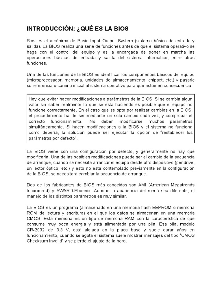 Prct. BIOS - 1SMR PDF | PDF | Bios | Arranque