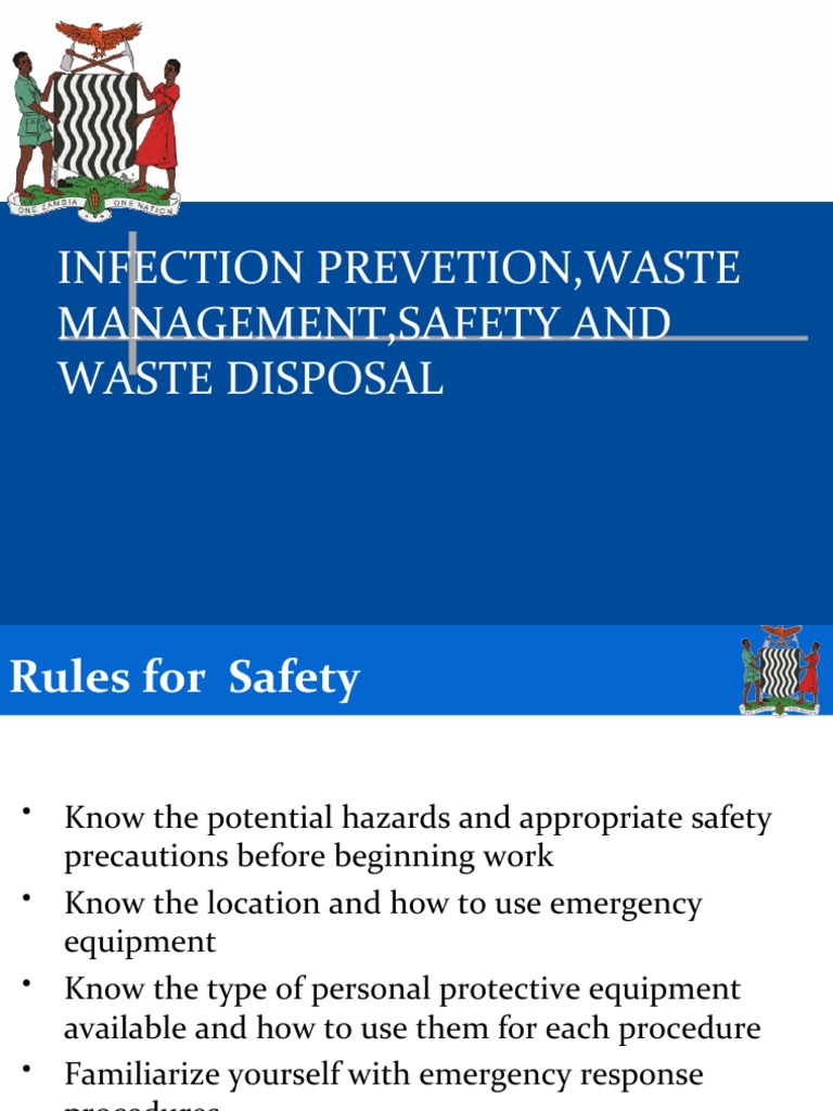 Presentation 6 Infection Prevention and Waste Management Edited | PDF ...