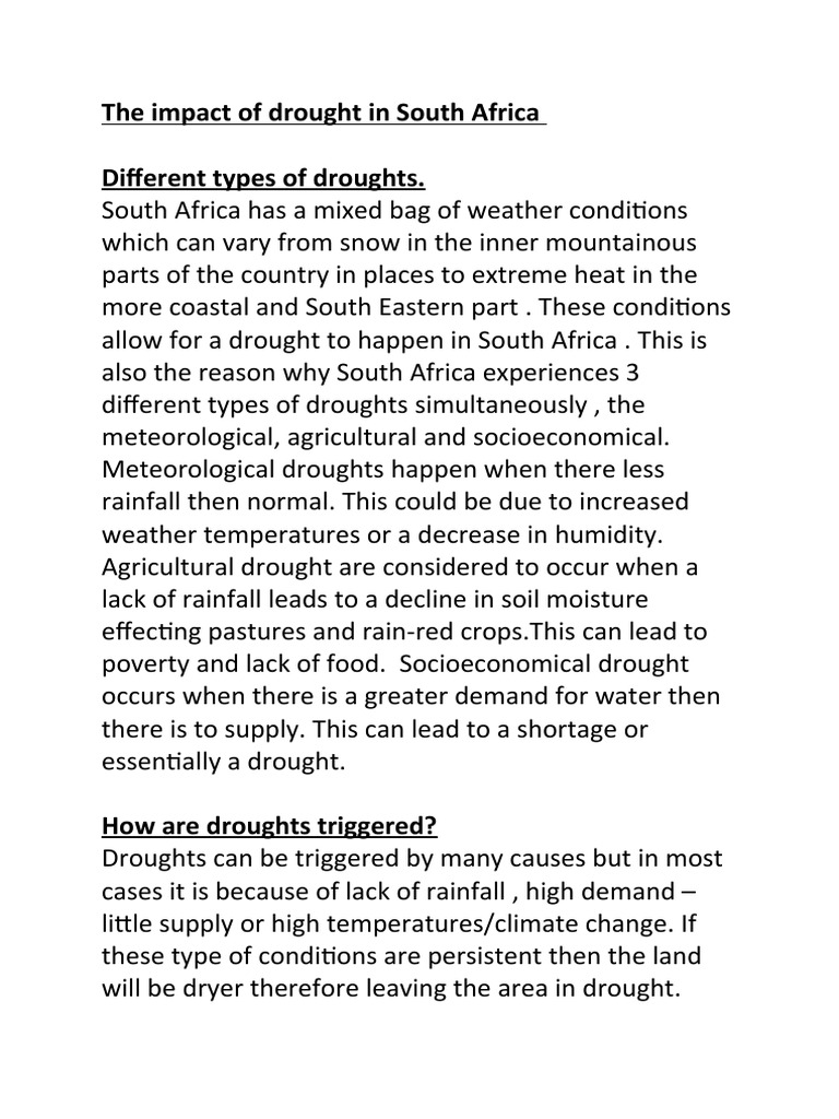 Document 2 | PDF | Drought | Rain