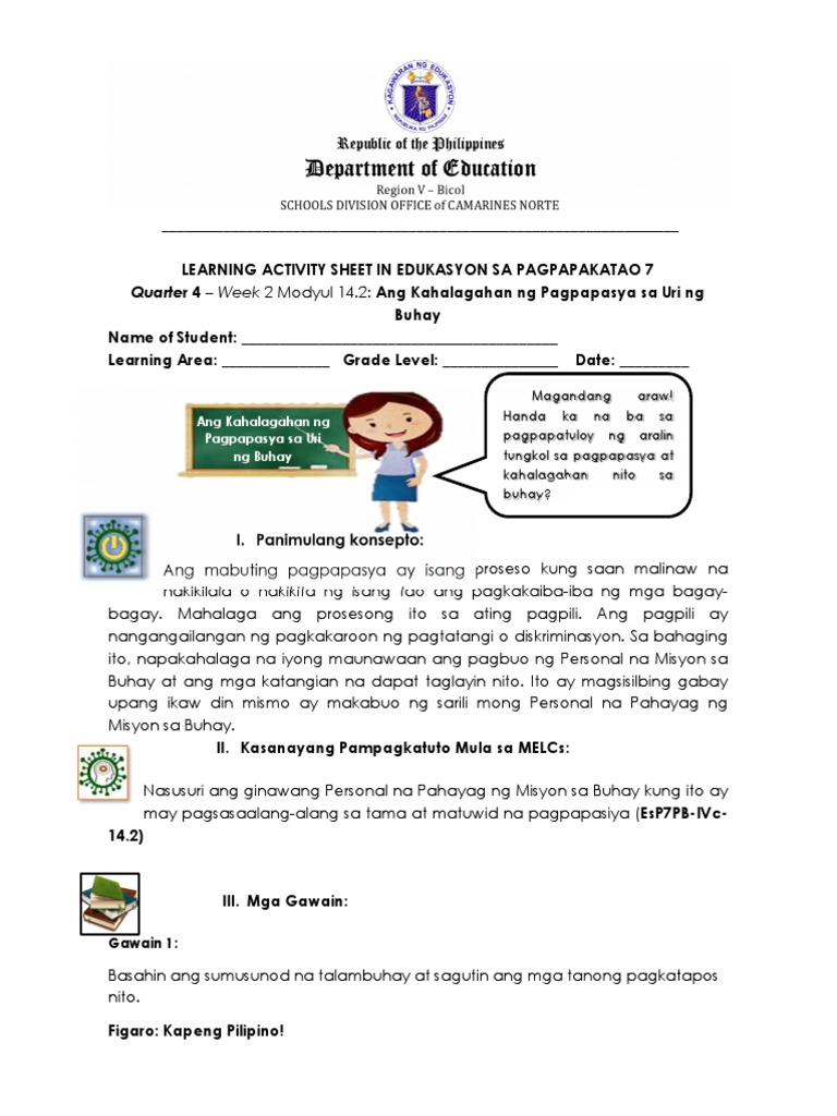 Las Esp7 Q4 Week 2 | PDF