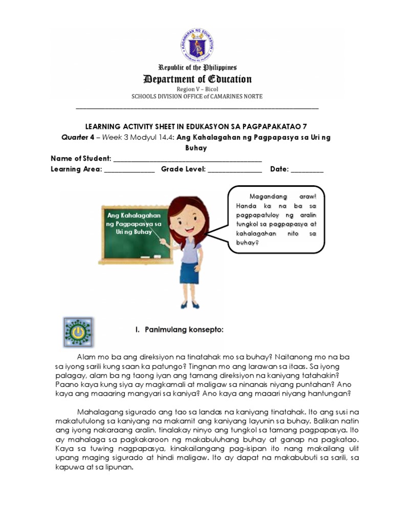 Las Esp7 Q4 Week 4 | PDF