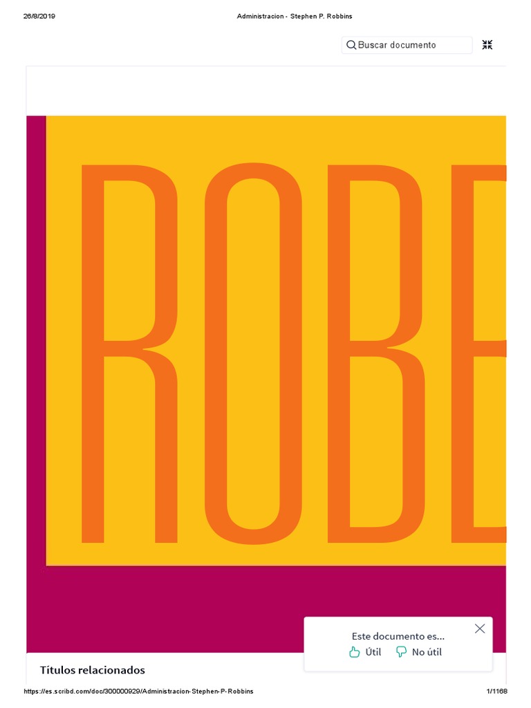 Administracion - Stephen P. Robbins PDF | PDF | Ciencias del ...