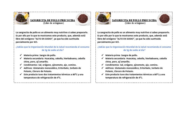 Afiche de Pollo Precocida | PDF